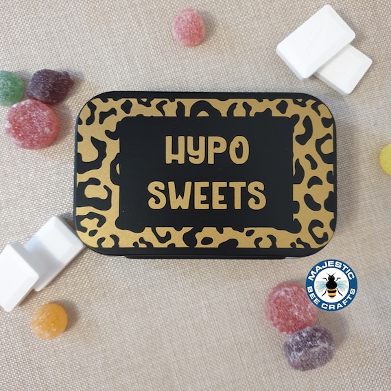 Diabetic Hypo Treats/sweets Portable Tin Container Perfect for - Etsy