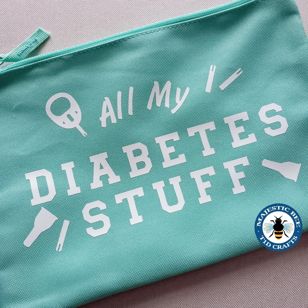 Diabetes Bag Supply Kit Bag - All My Diabetes Stuff (colours Available ...