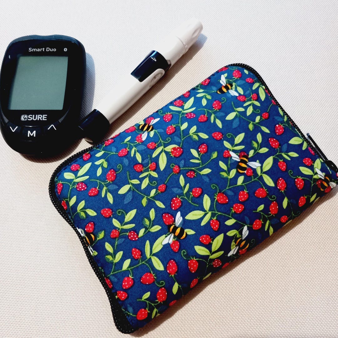 Diabetes Blood Glucose Meter Case Bees | Type 1 Diabetes | Type 2 ...