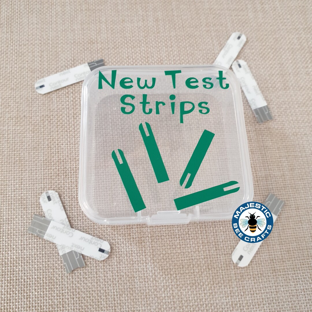 Diabetic Test Strips Small Storage Container: Handbag, Pocket, or Bag ...