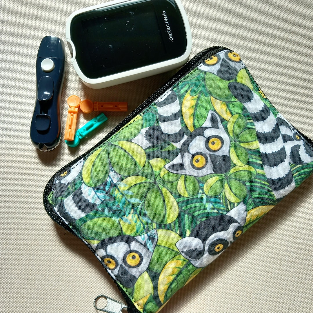 Diabetes Blood Glucose Meter Case Lemur | Type 1 Diabetes | Type 2 ...