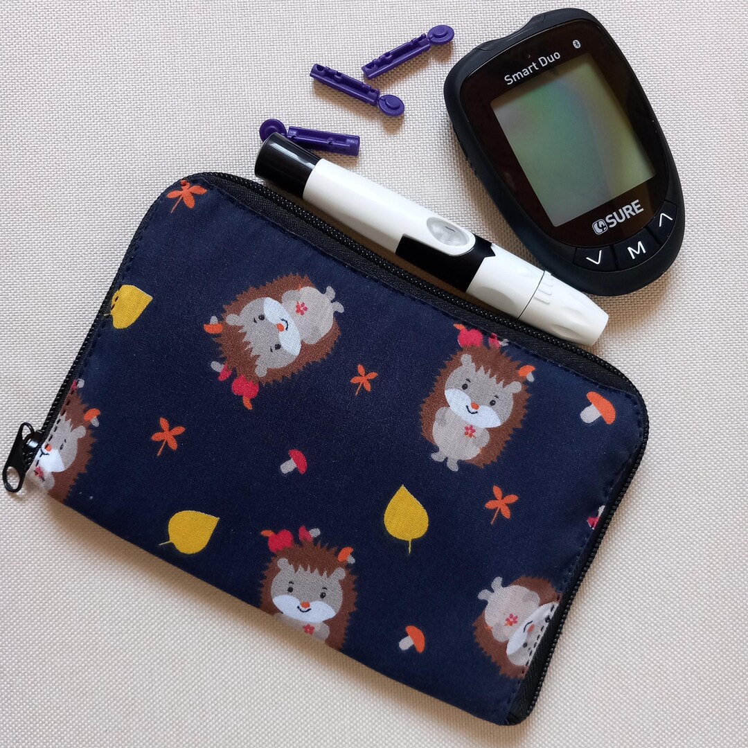 Diabetes Blood Glucose Meter Case Floral Skeleton | Type 1 Diabetes ...