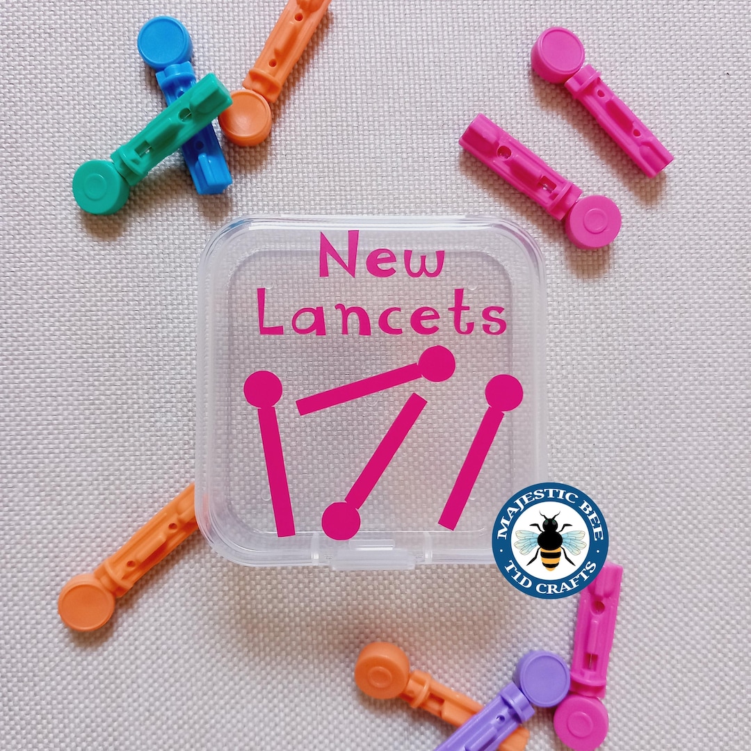 Diabetic New Lancets Storage Container: Small Portable Handbag/pocket ...