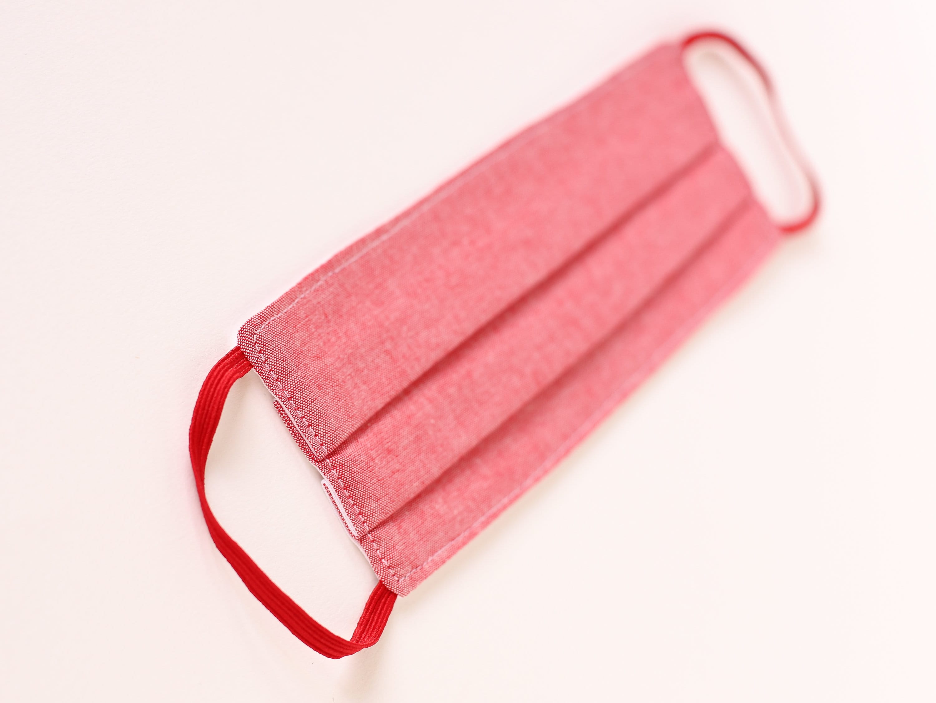 Reusable Washable 100% Cotton Face Mask Red Chambray Cotton | Etsy