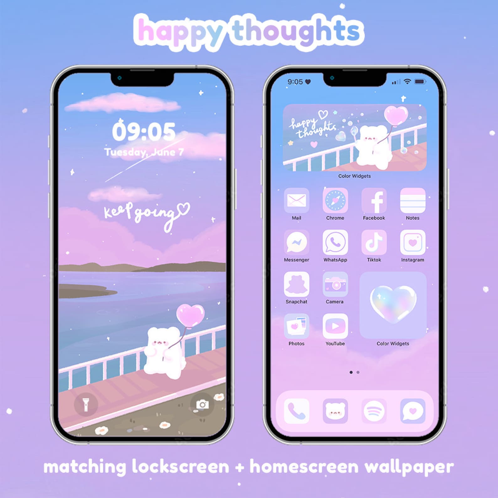 Happy Thoughts Ios / Ipados / Android Theme - Etsy