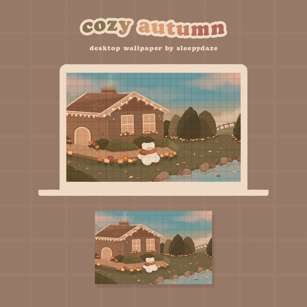 Cozy Autumn Desktop Wallpaper - Etsy