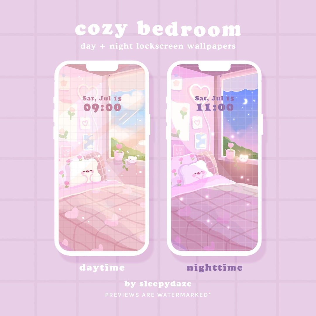 Cozy Bedroom Lockscreen Wallpaper Pack - Etsy