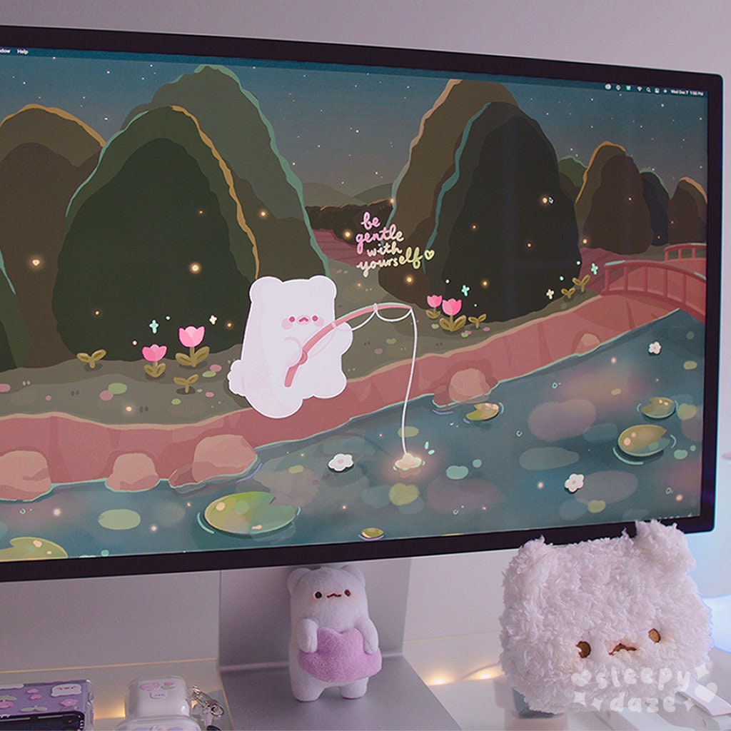 Gentle Forest Desktop Wallpaper - Etsy Australia