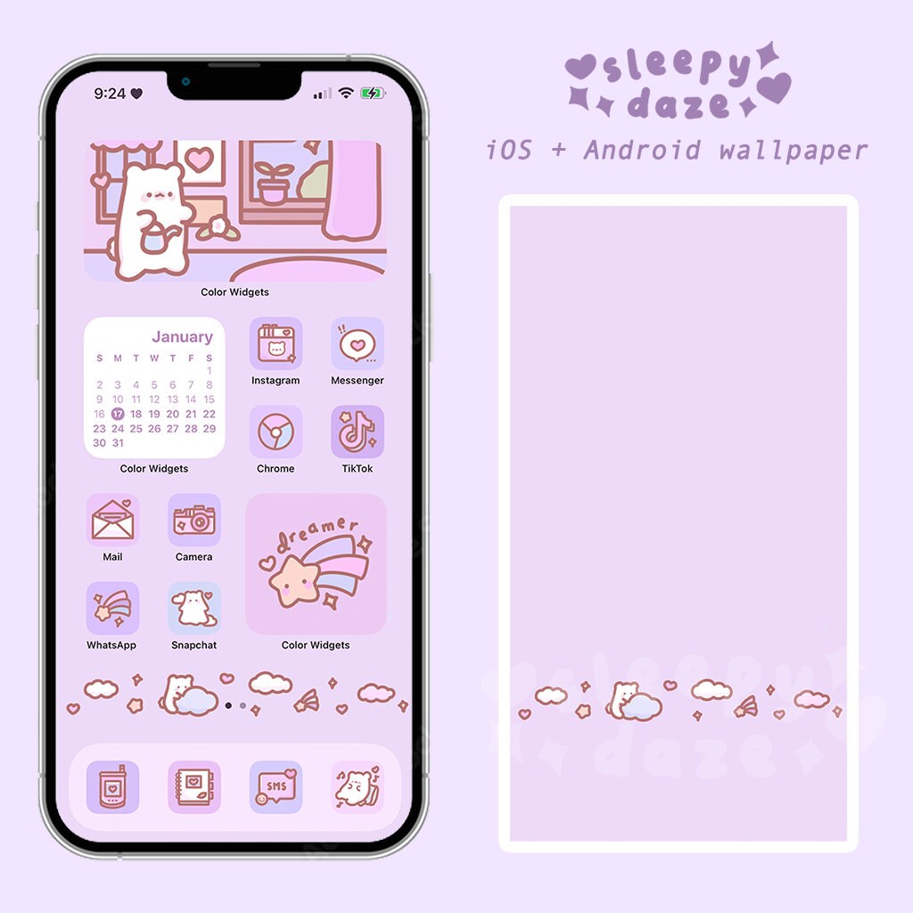 Sleepydaze Ios / Ipados / Android Theme - Etsy Singapore