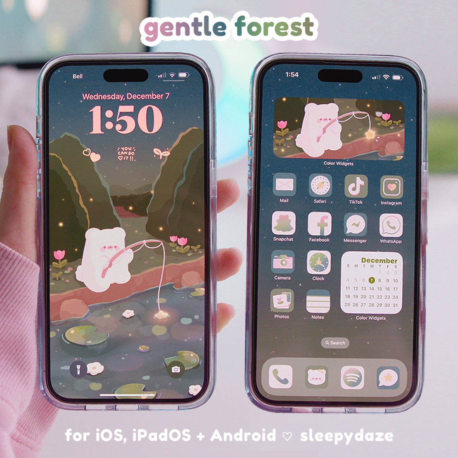 Gentle Forest Ios / Ipados / Android Theme - Etsy Canada