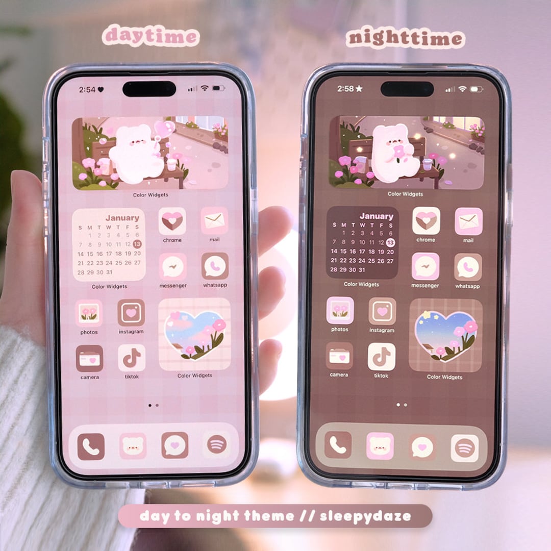 Sweet Mood | Day to Night Theme for Ios / Android - Etsy