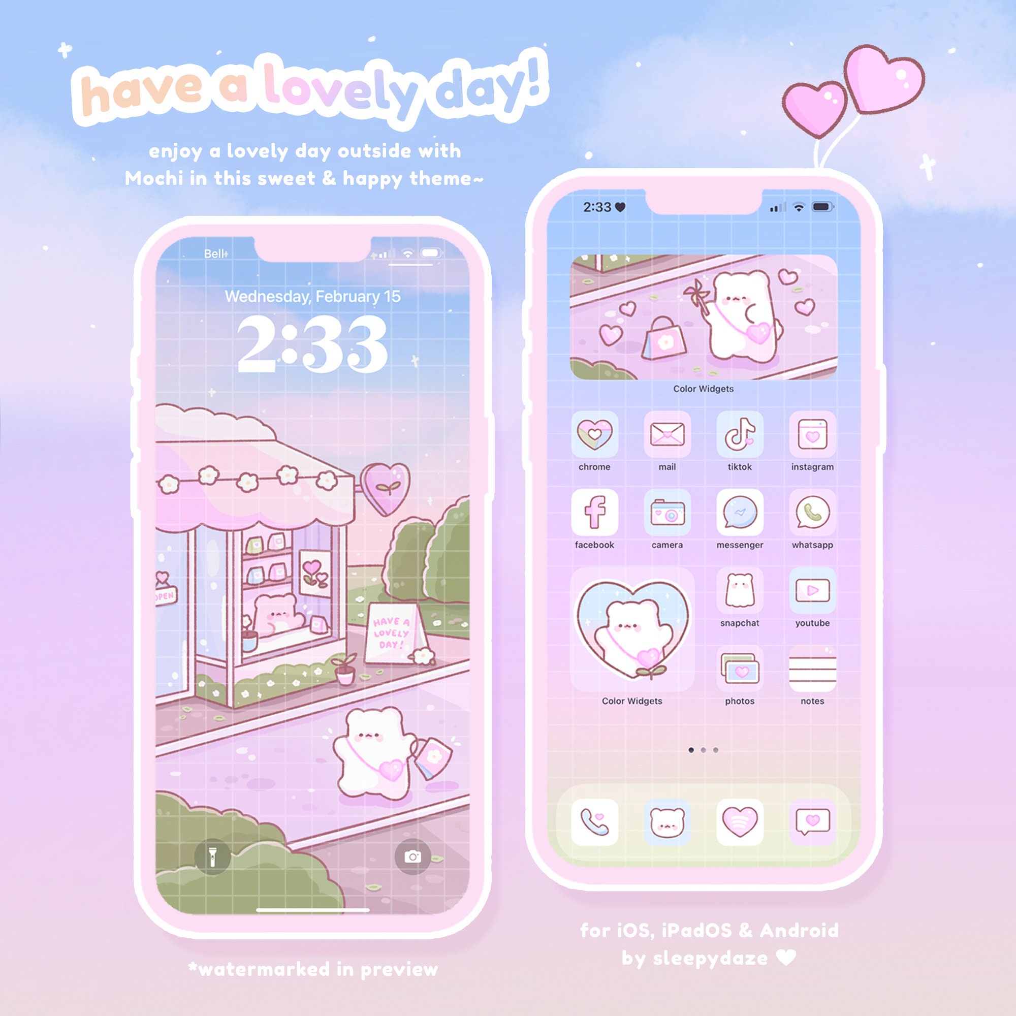 Have A Lovely Day Ios / Ipados / Android Theme - Etsy