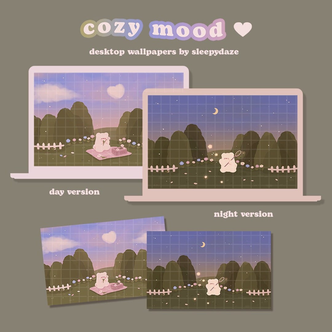 Cozy Mood Desktop Wallpaper Etsy