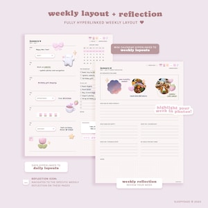 2024 Mochi Digital Planner for Goodnotes / Cute Digital Planner ...