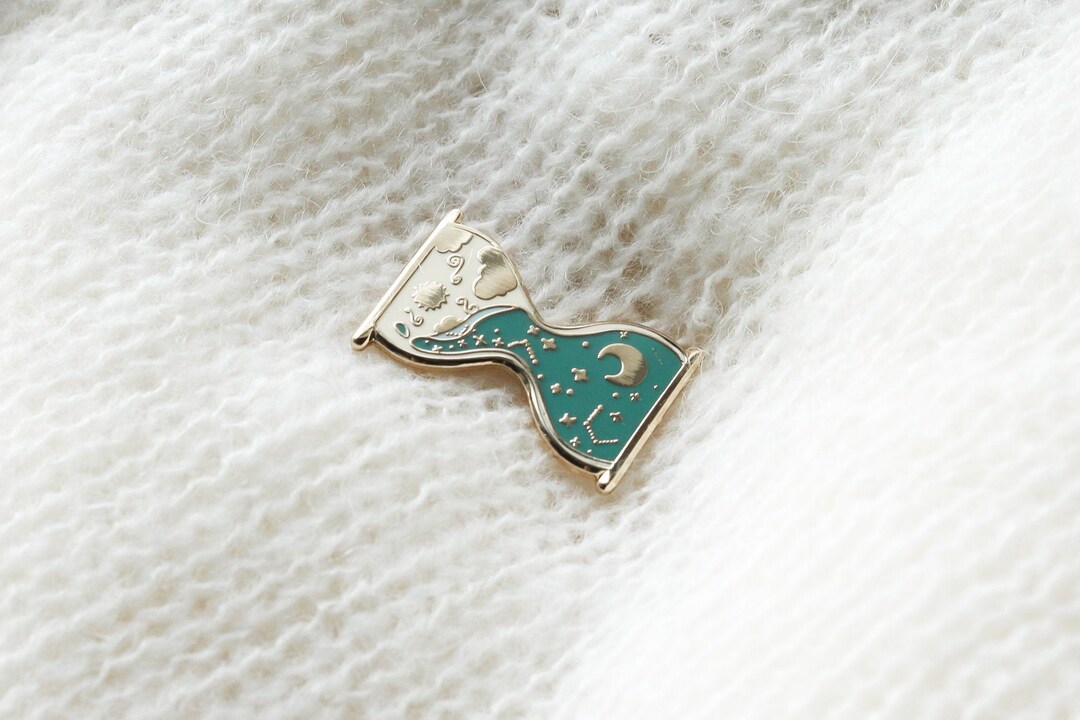 Galaxy Hourglass Pin Enamel Pin, Hard Enamel Pin, Lapel Pin, Badge ...