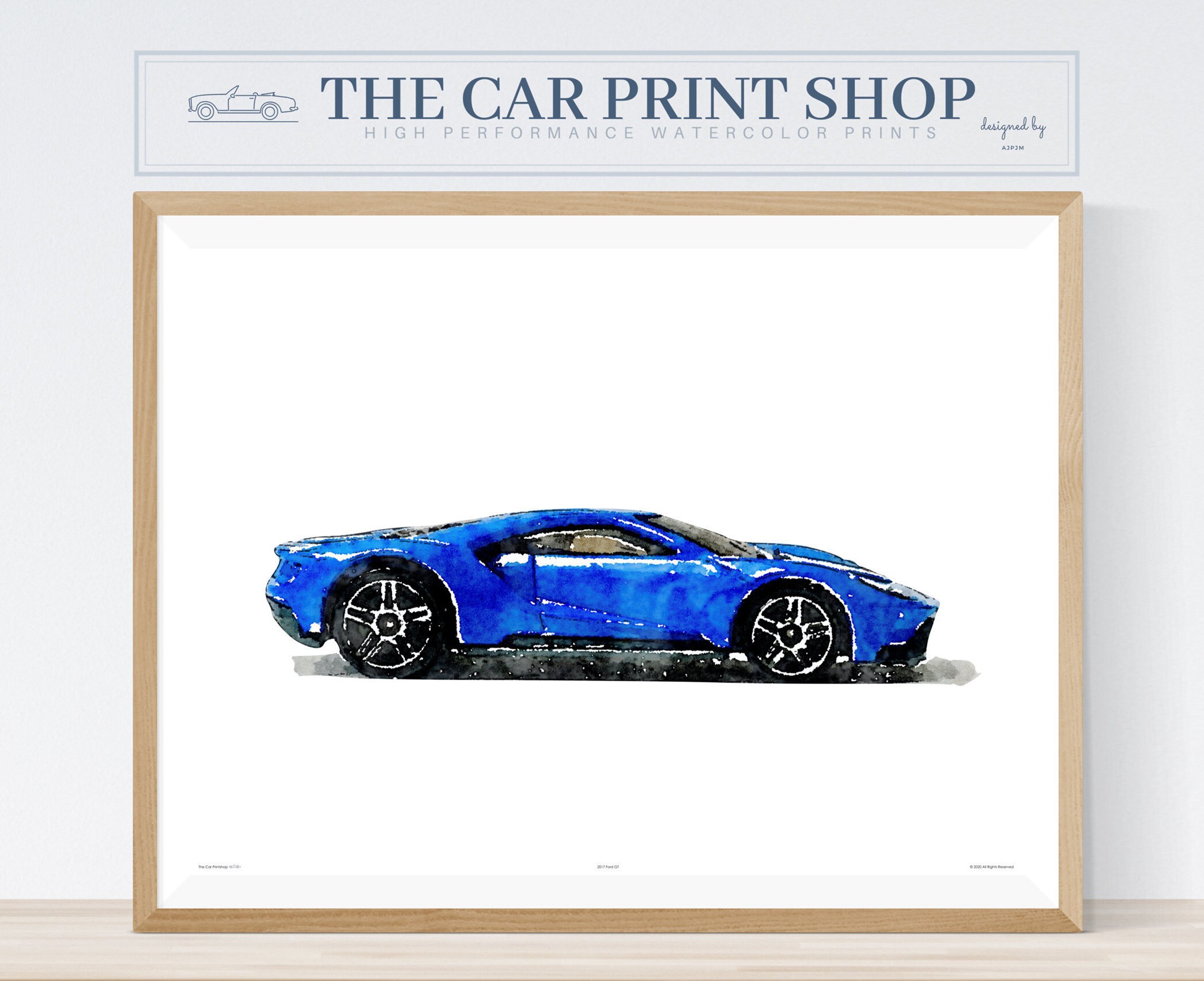 Race Car Print, Blue Car Print, Boy Bedroom Decor, Transportation Wall ...
