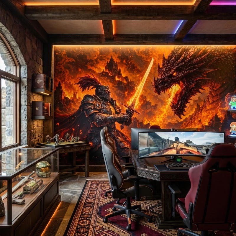 Dragon Knight Wallpaper - Etsy