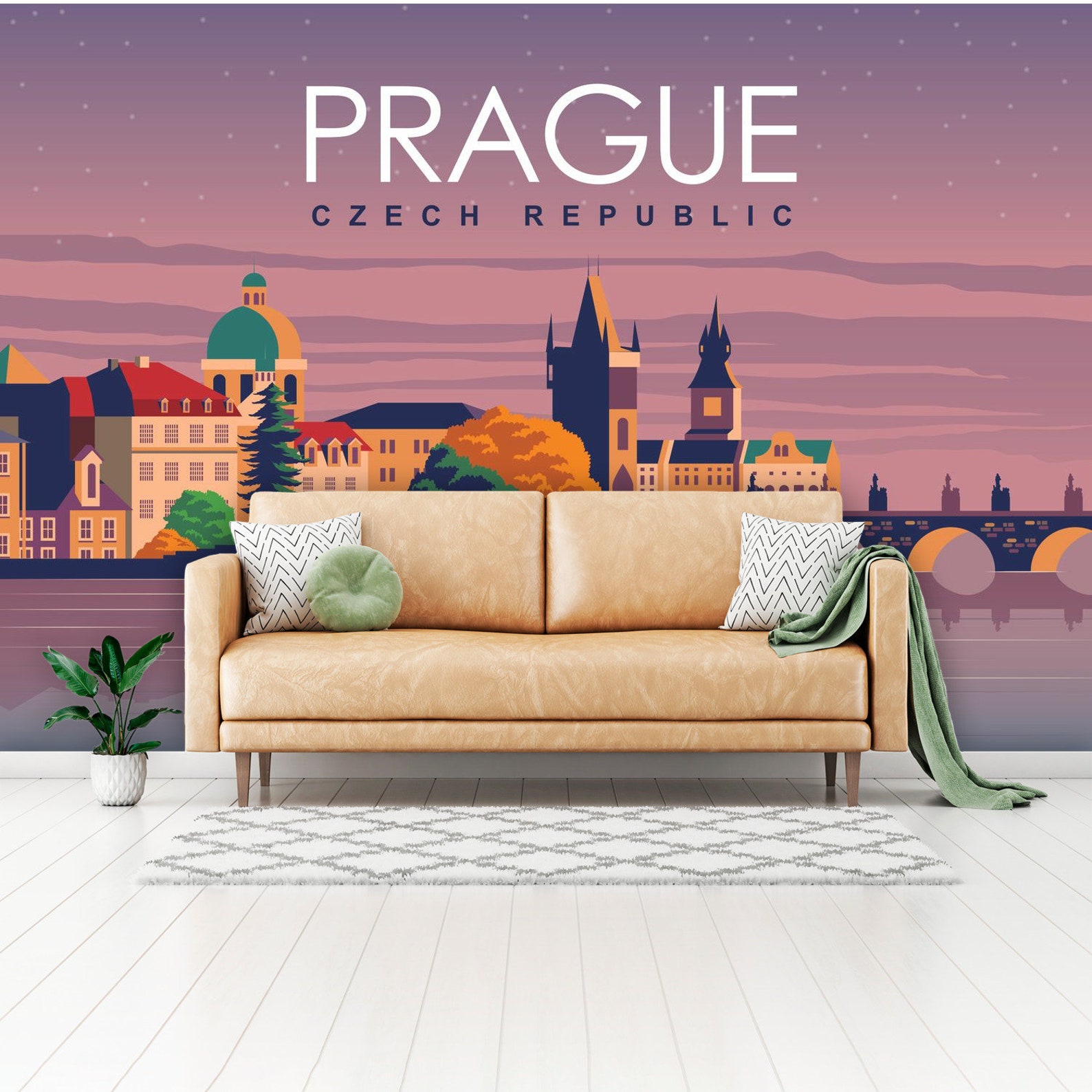 Prague Wanderlust: Custom Peel and Stick Travel Wallpaper - Explore the ...