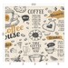Retro Coffee House Peel & Stick Wallpaper Vintage Vibe Ideal for Coffee ...