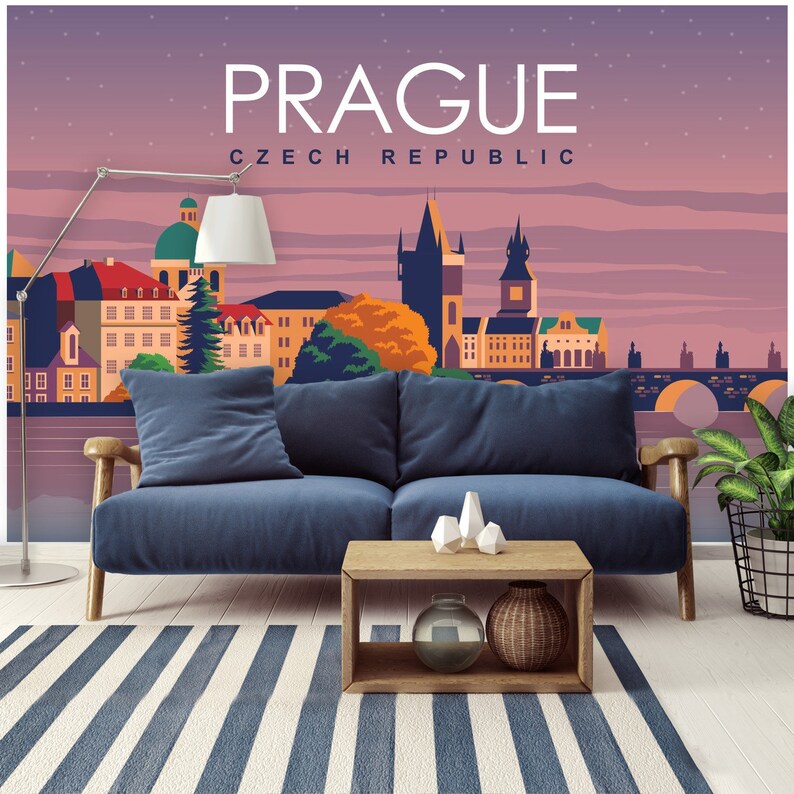 Prague Wanderlust: Custom Peel and Stick Travel Wallpaper - Explore the ...