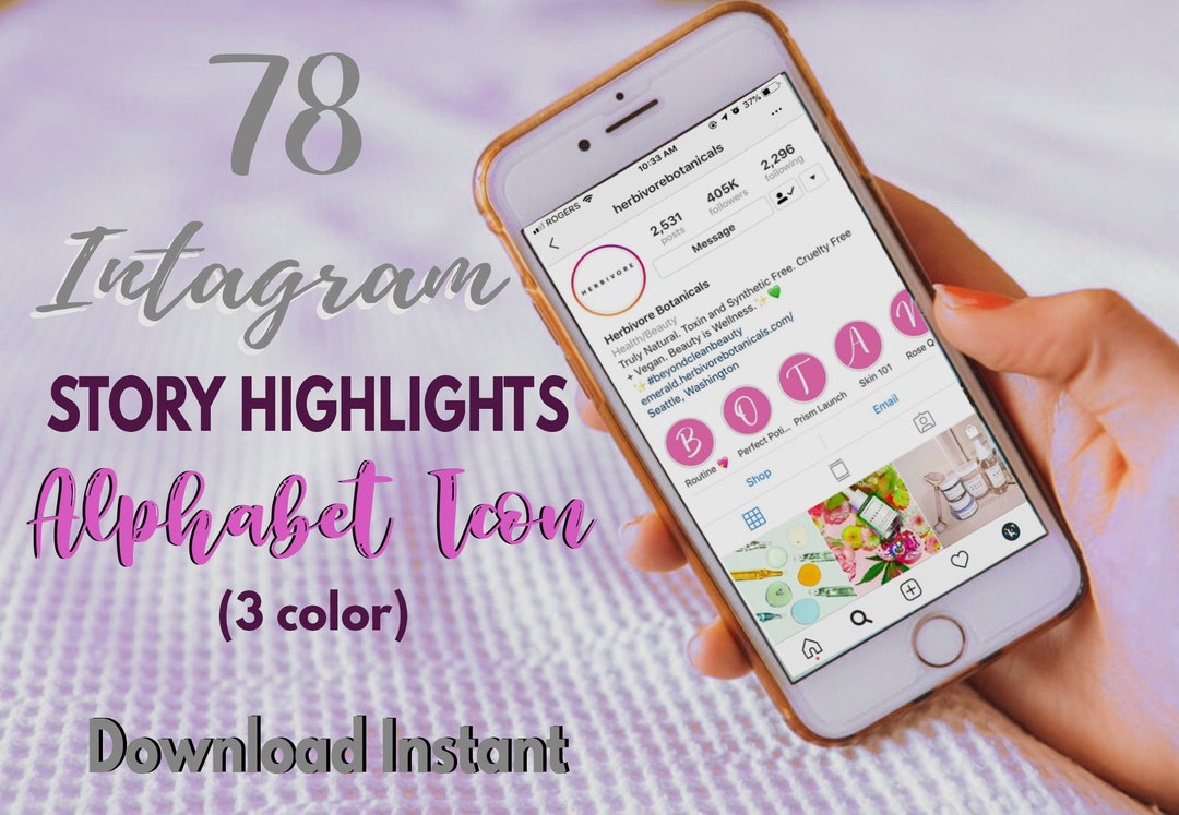 Instagram Highlights, Instagram Alphabet Covers, Icons, Influencer ...