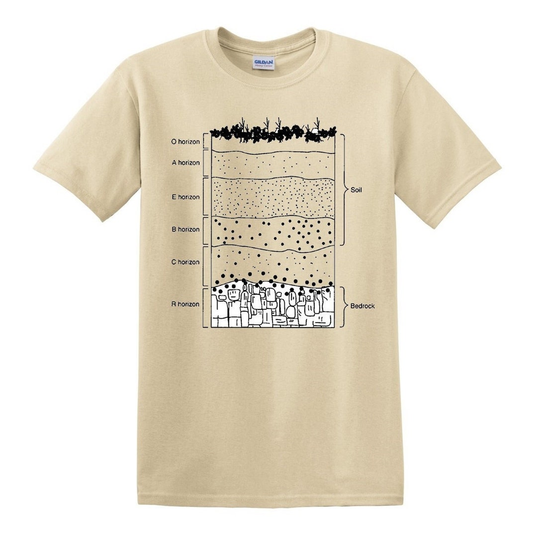 Nature Tan T-shirt With Soil Horizon Graphic Plant a Tree With Every ...