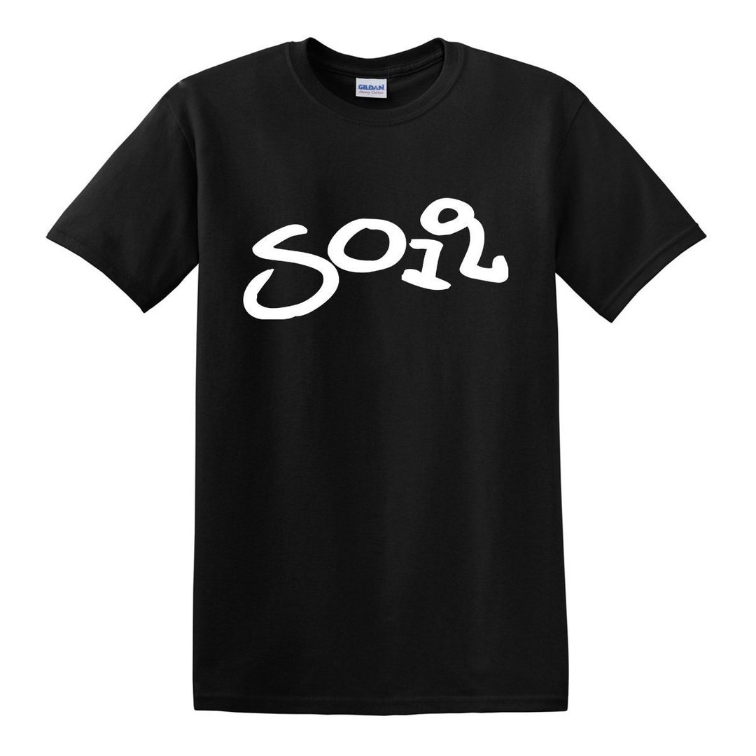 Graffiti Soil T-shirt - Black Urban Style Tee for Gardeners & Soil ...