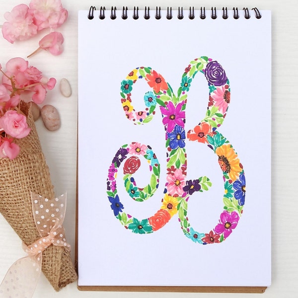 Painted Initials - Etsy