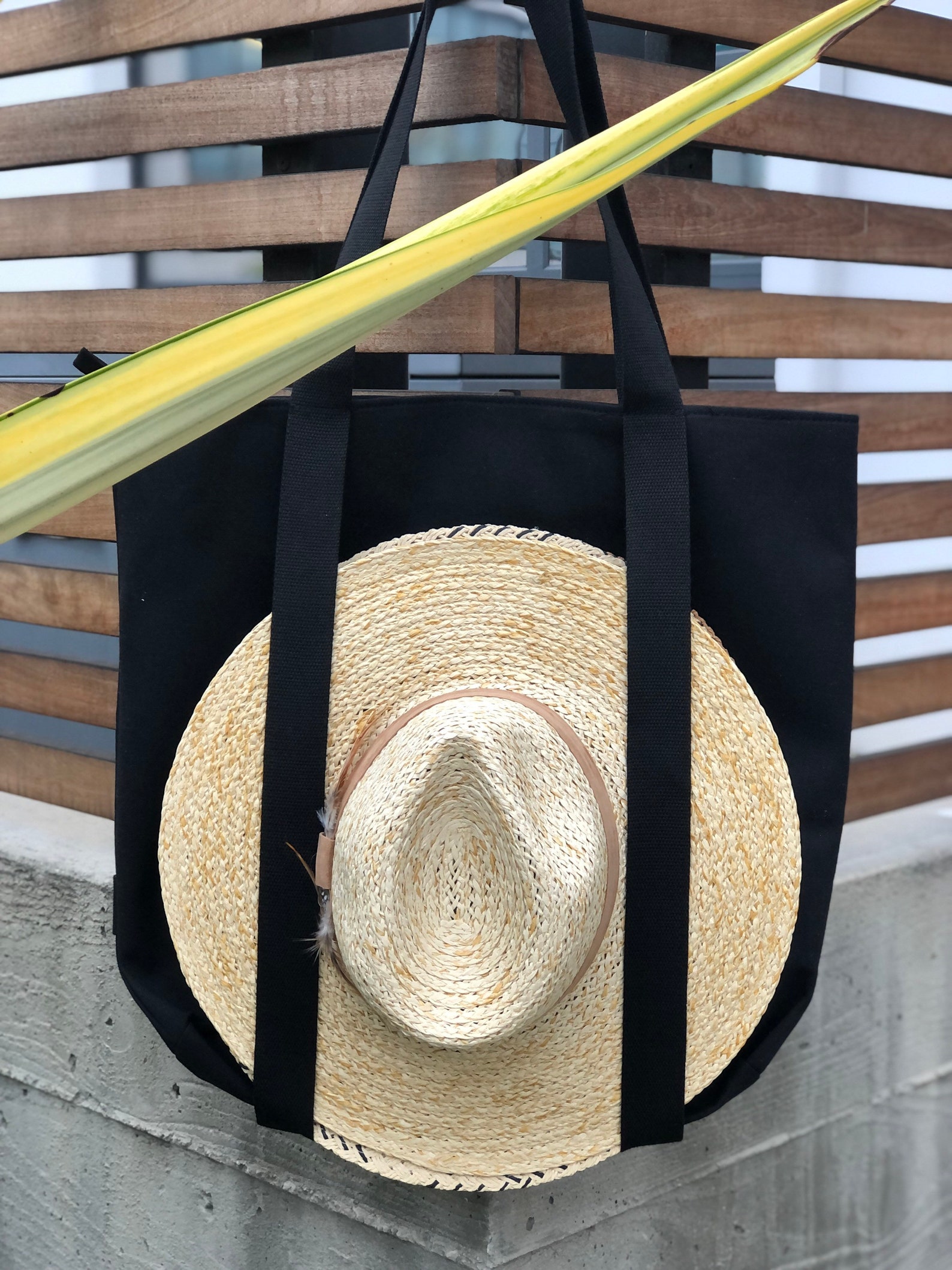 Hat Tote Bag , Carry on , Travel Bag , Vacation Tote , Canvas Tote ...