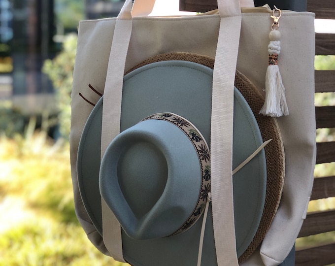 Hat Tote Bag Carry on Travel Bag Vacation Hat Bag - Etsy