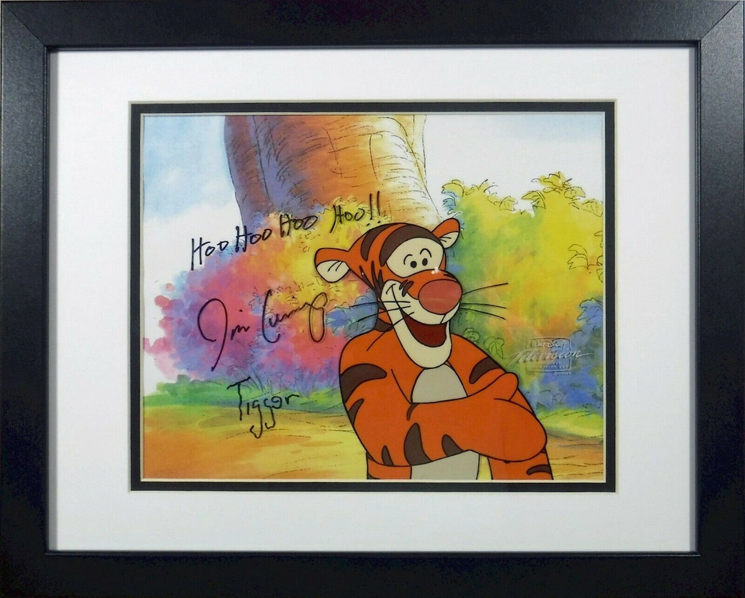 Hand SIGNED Tigger Shakes your hand original production Disney cel hand ...