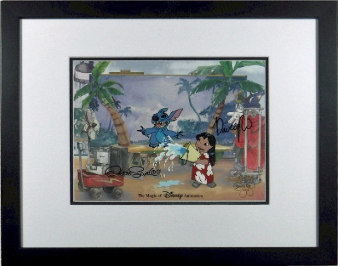Lilo Stitch Disney Sericel Hand Signed Voice of Stitch and - Etsy