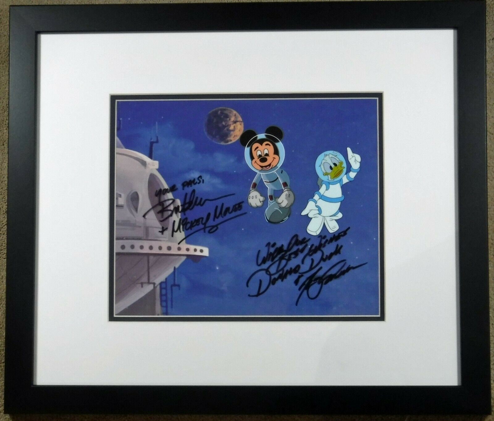 Epcot Mickey Mouse Donald Duck Space Suits Disney Cel Signed - Etsy
