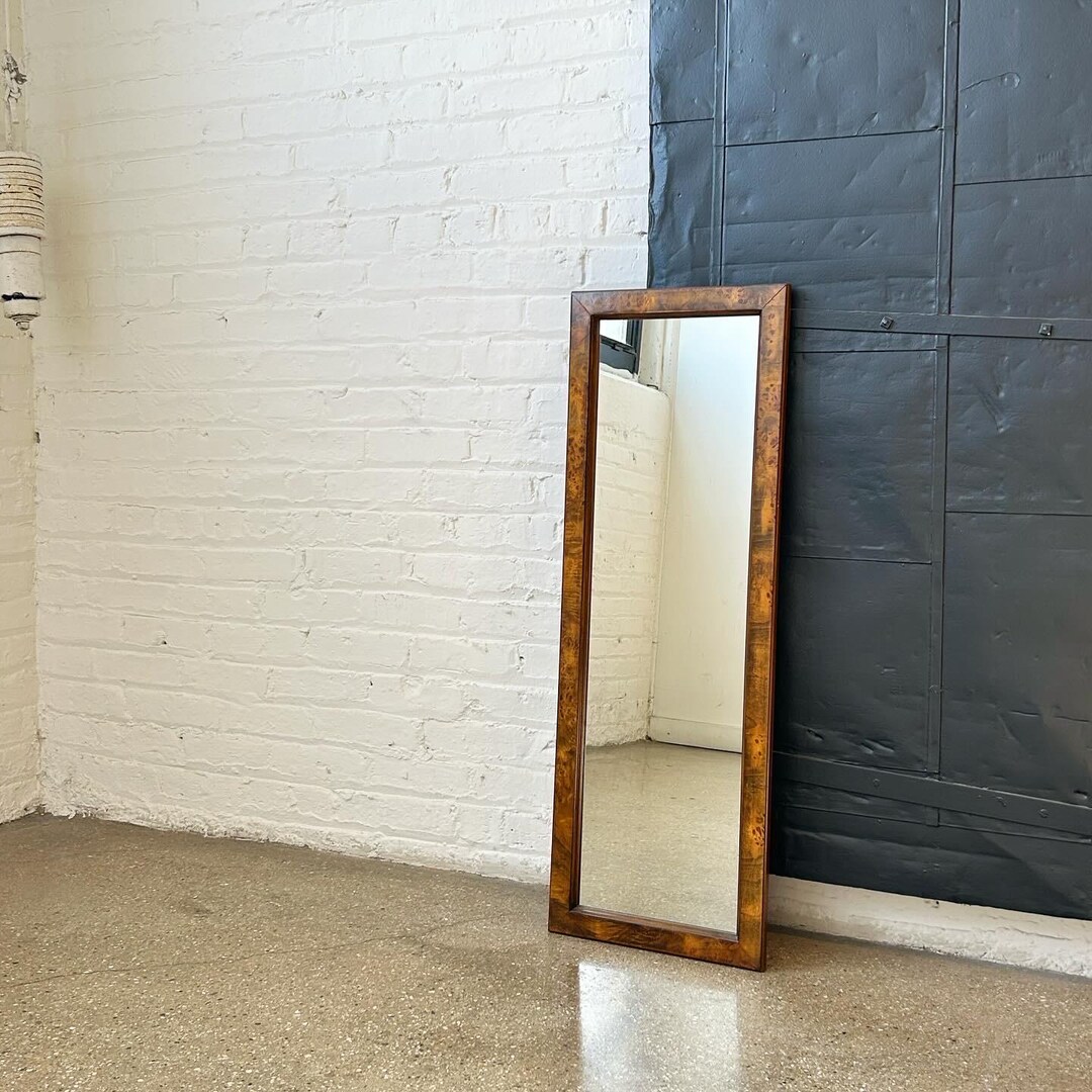 1970’s Golden Hour Burl Hanging MCM Wall Mirror by Henredon. - Etsy