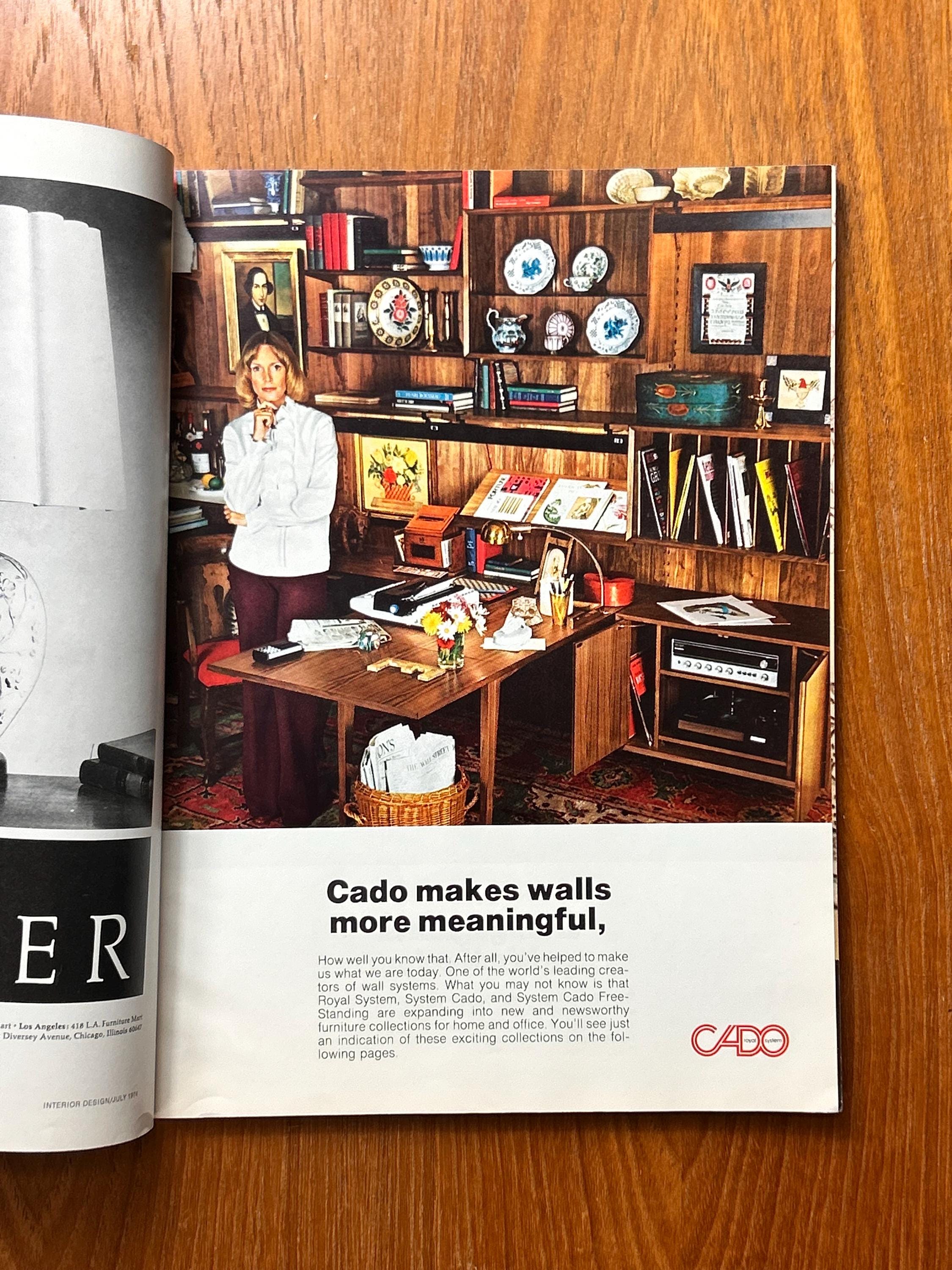 Vintage 1971 Interior Design Large Magazine. February 1971 Issue. Post ...