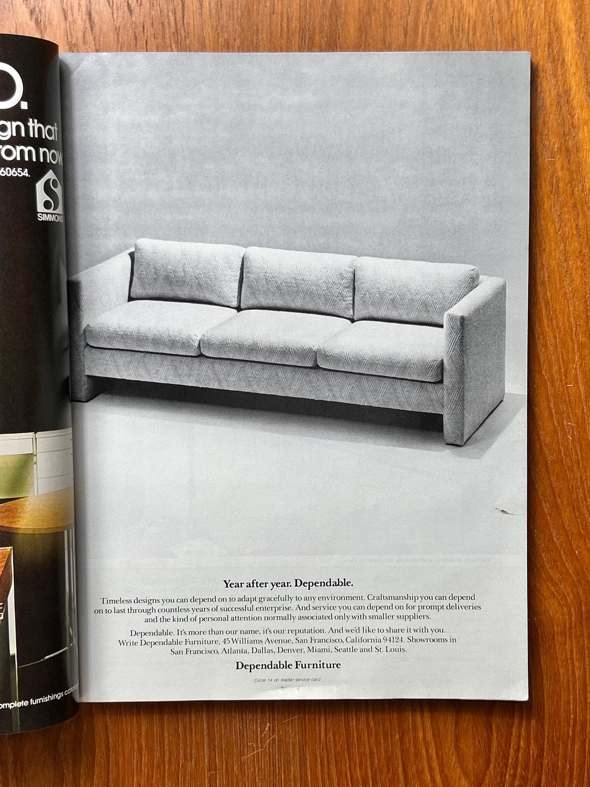 Vintage 1970s Interior Design Large Magazine. April 1975 Issue. Italian ...