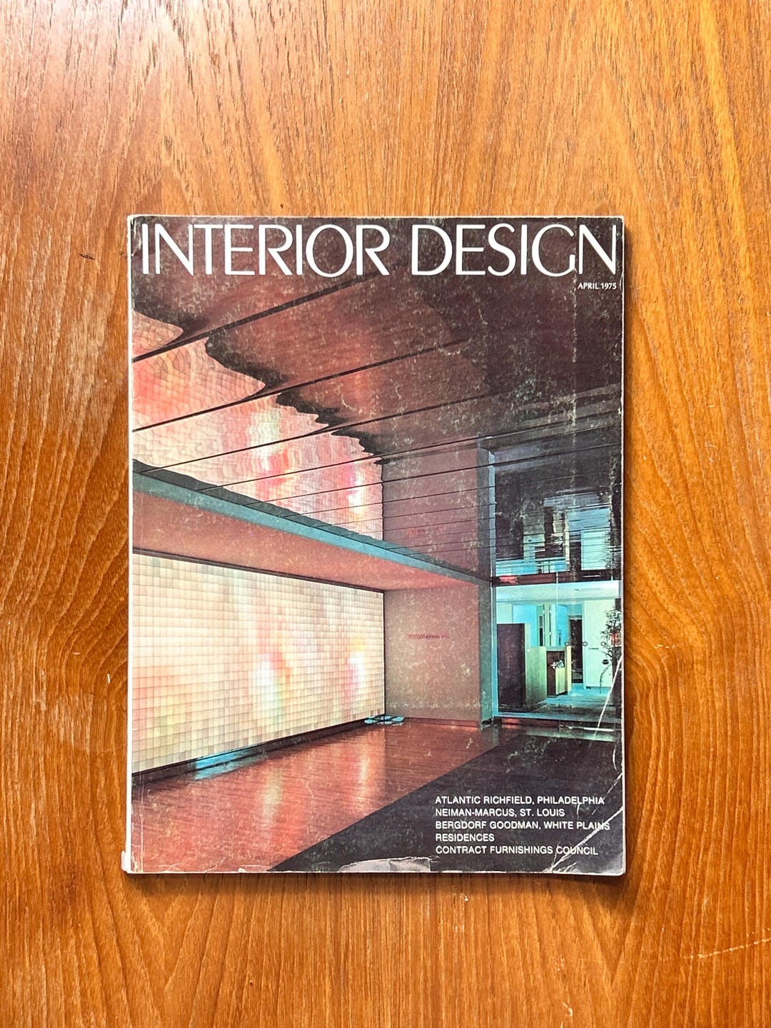 Vintage 1970s Interior Design Large Magazine. April 1975 Issue. Italian ...