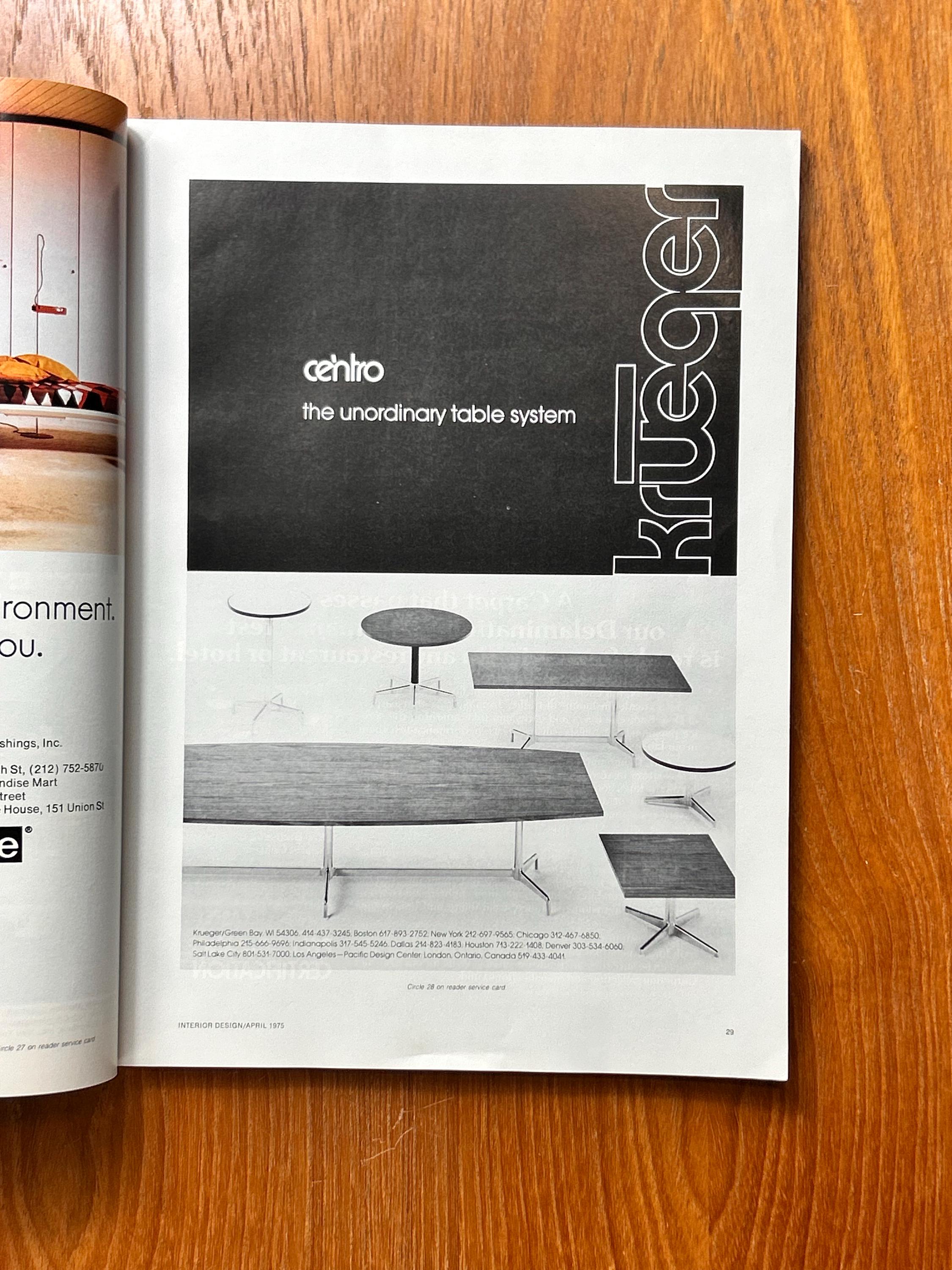 Vintage 1970s Interior Design Large Magazine. April 1975 Issue. Italian ...