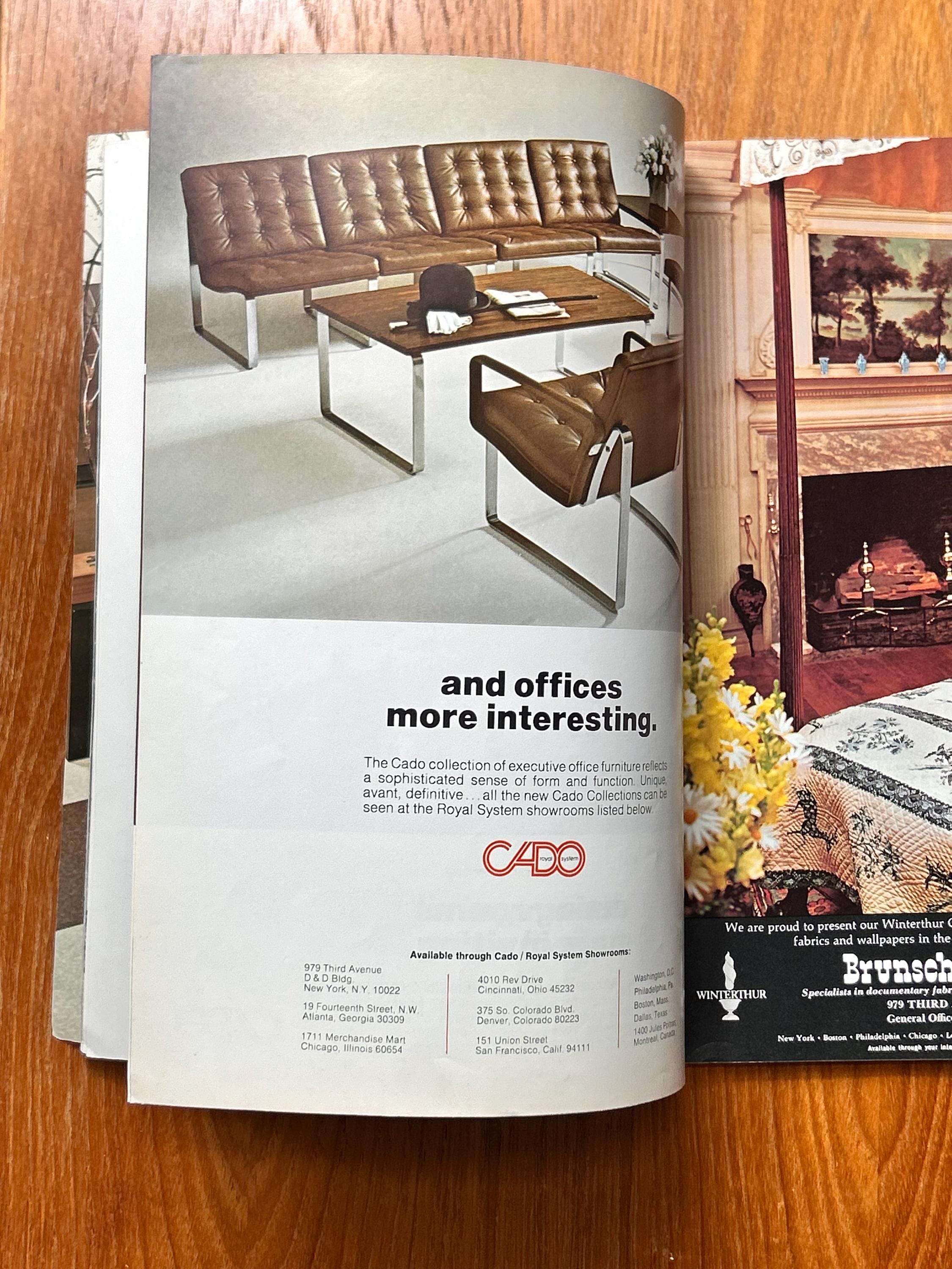 Vintage 1971 Interior Design Large Magazine. February 1971 Issue. Post ...