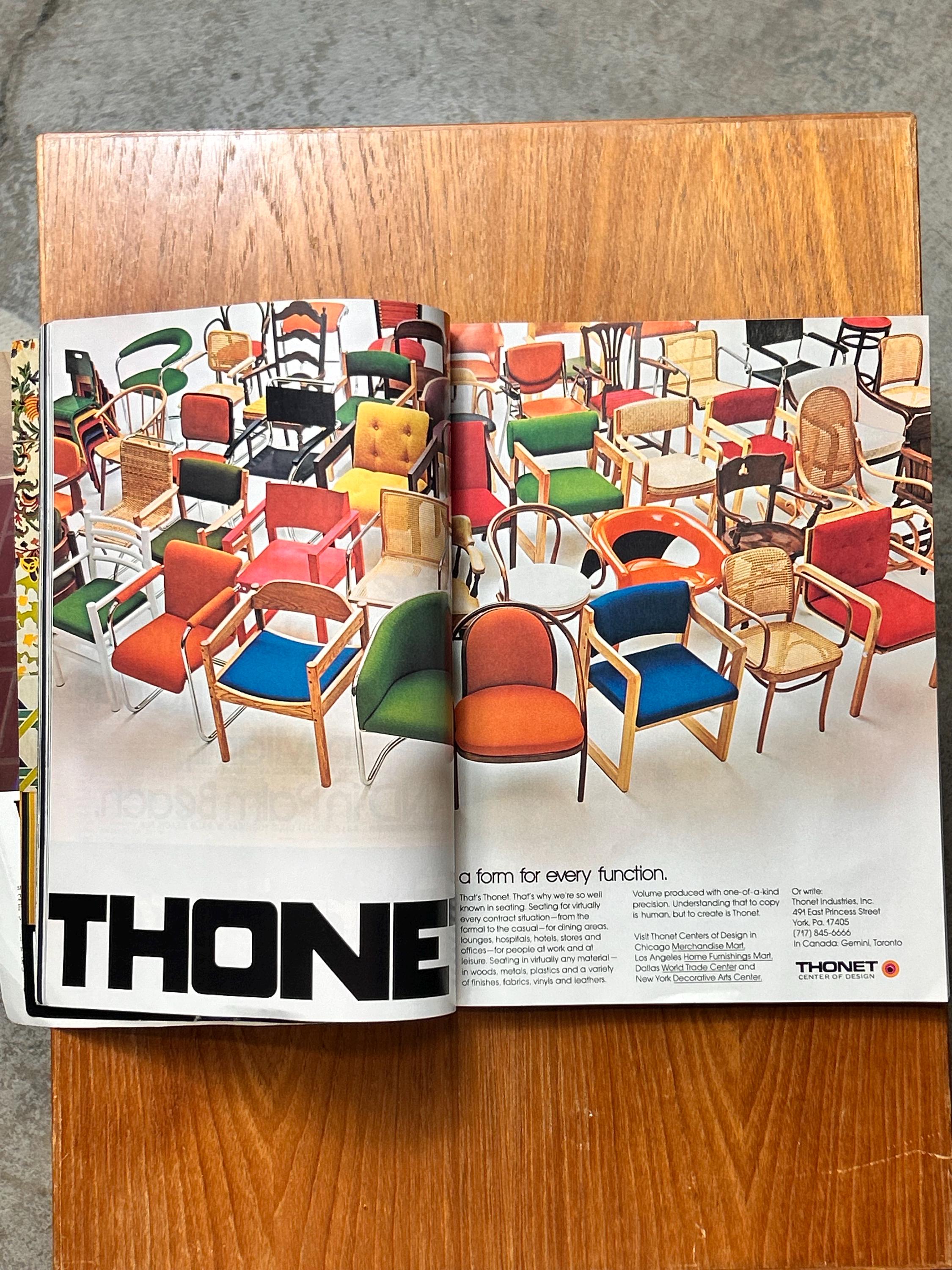 Vintage 1970s Interior Design Large Magazine. April 1975 Issue. Italian ...