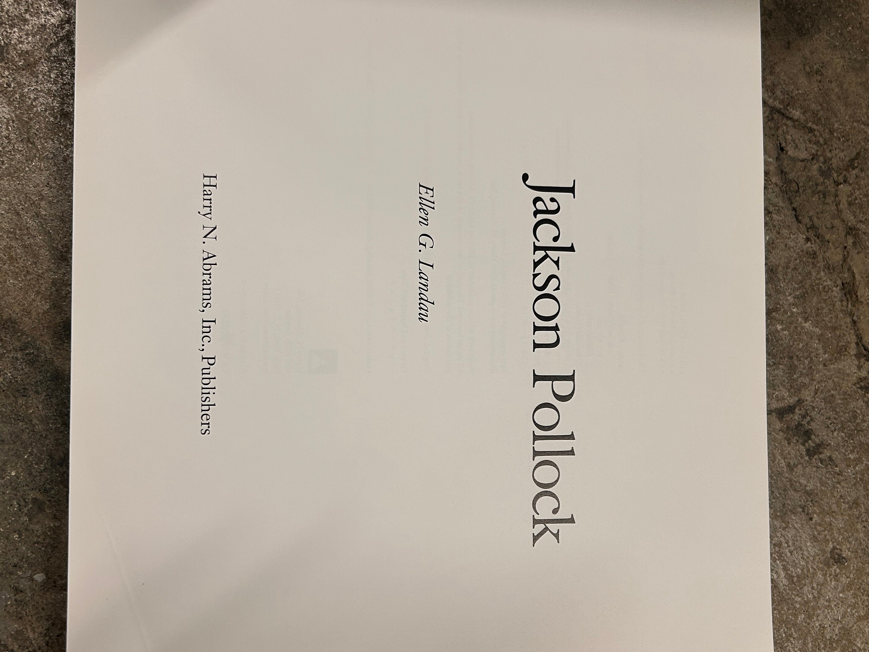 Jackson Pollock Art Large Form Biography Book by Ellen G. Landau 1989 ...