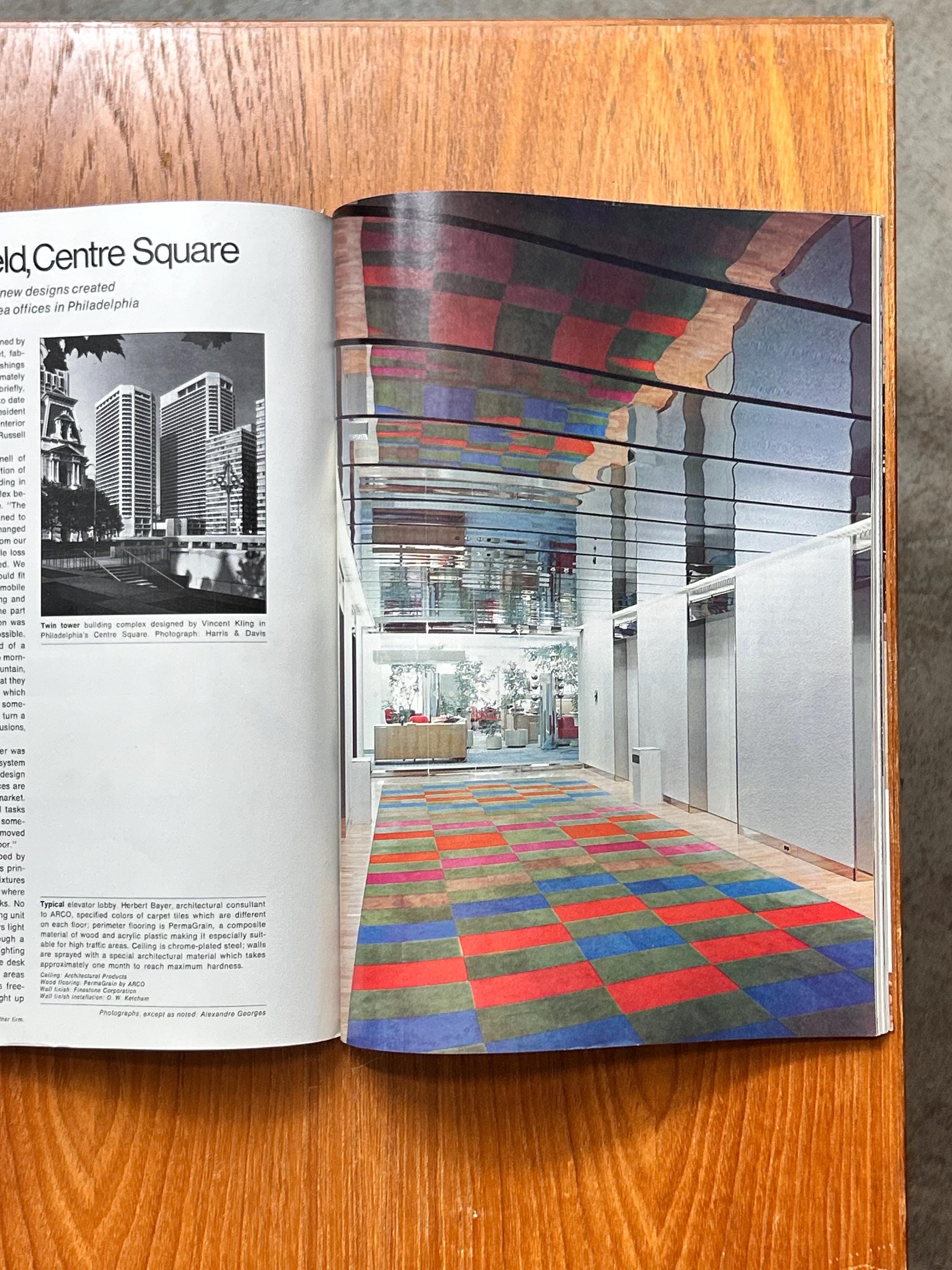 Vintage 1970s Interior Design Large Magazine. April 1975 Issue. Italian ...