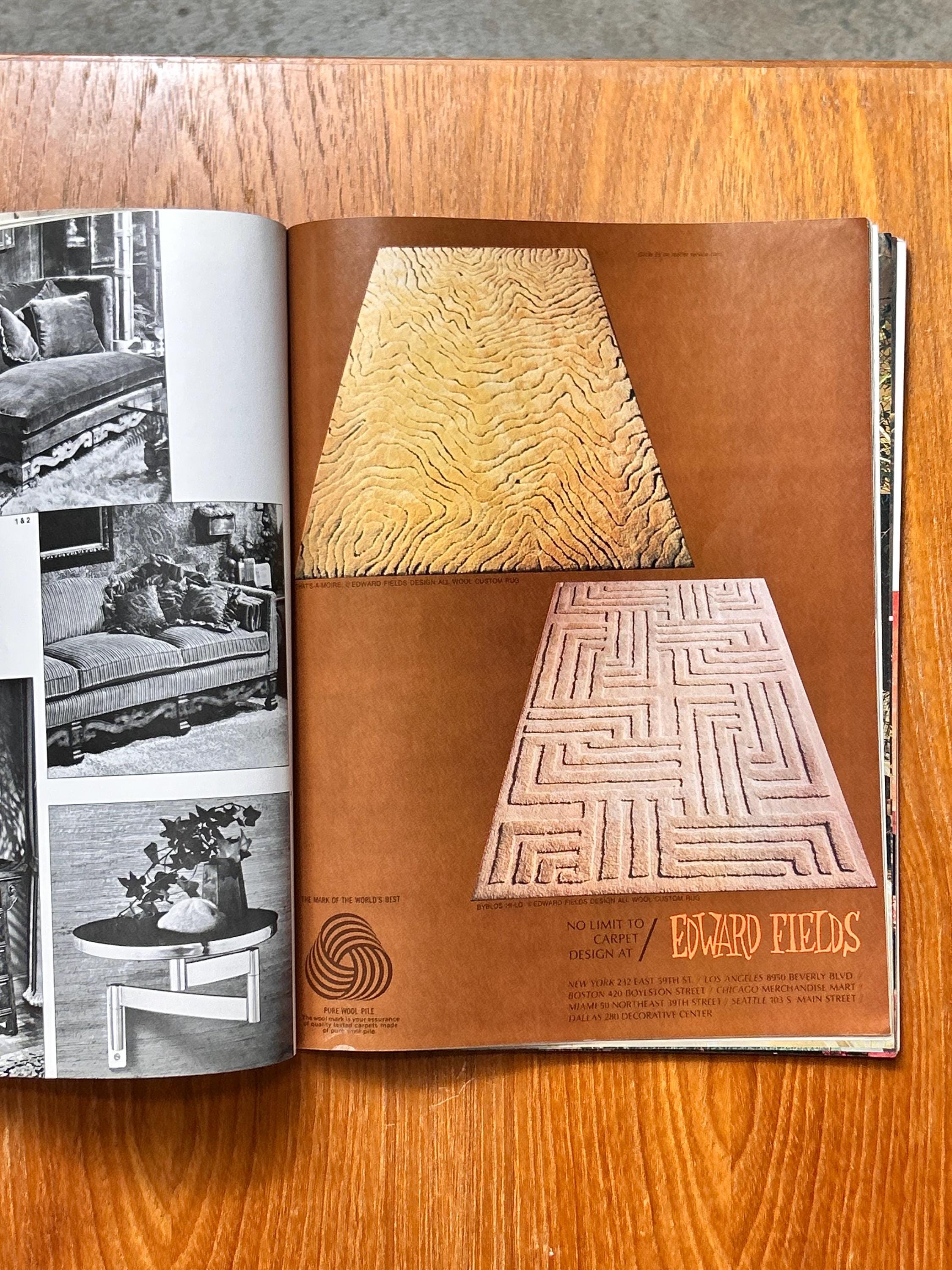 Vintage 1971 Interior Design Large Magazine. February 1971 Issue. Post ...