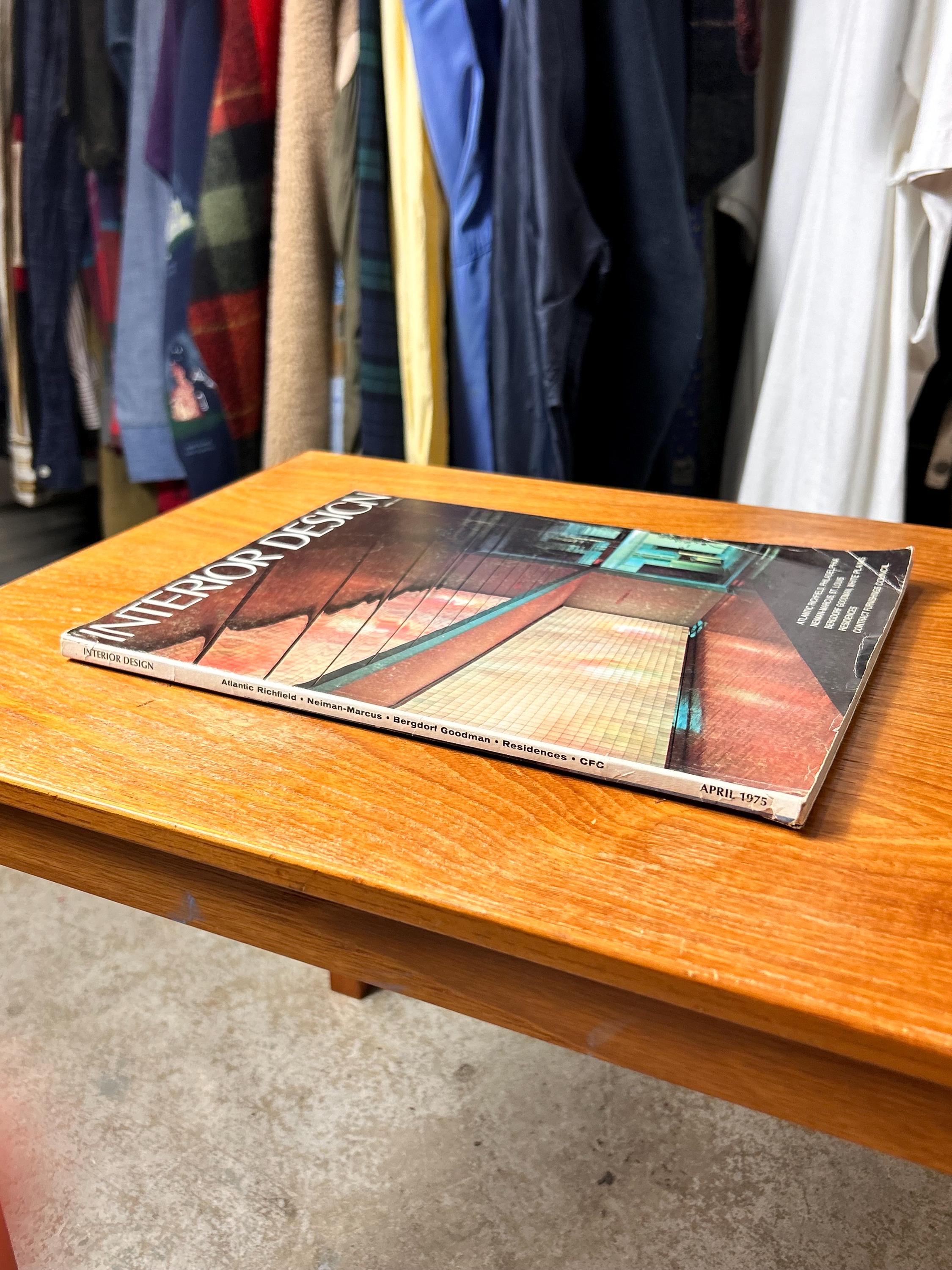Vintage 1970s Interior Design Large Magazine. April 1975 Issue. Italian ...