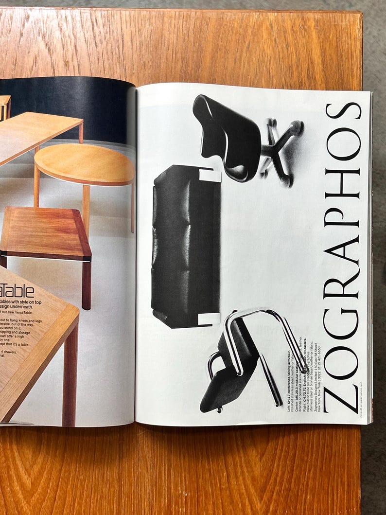 Vintage 1970s Interior Design Large Magazine. April 1975 Issue. Italian ...