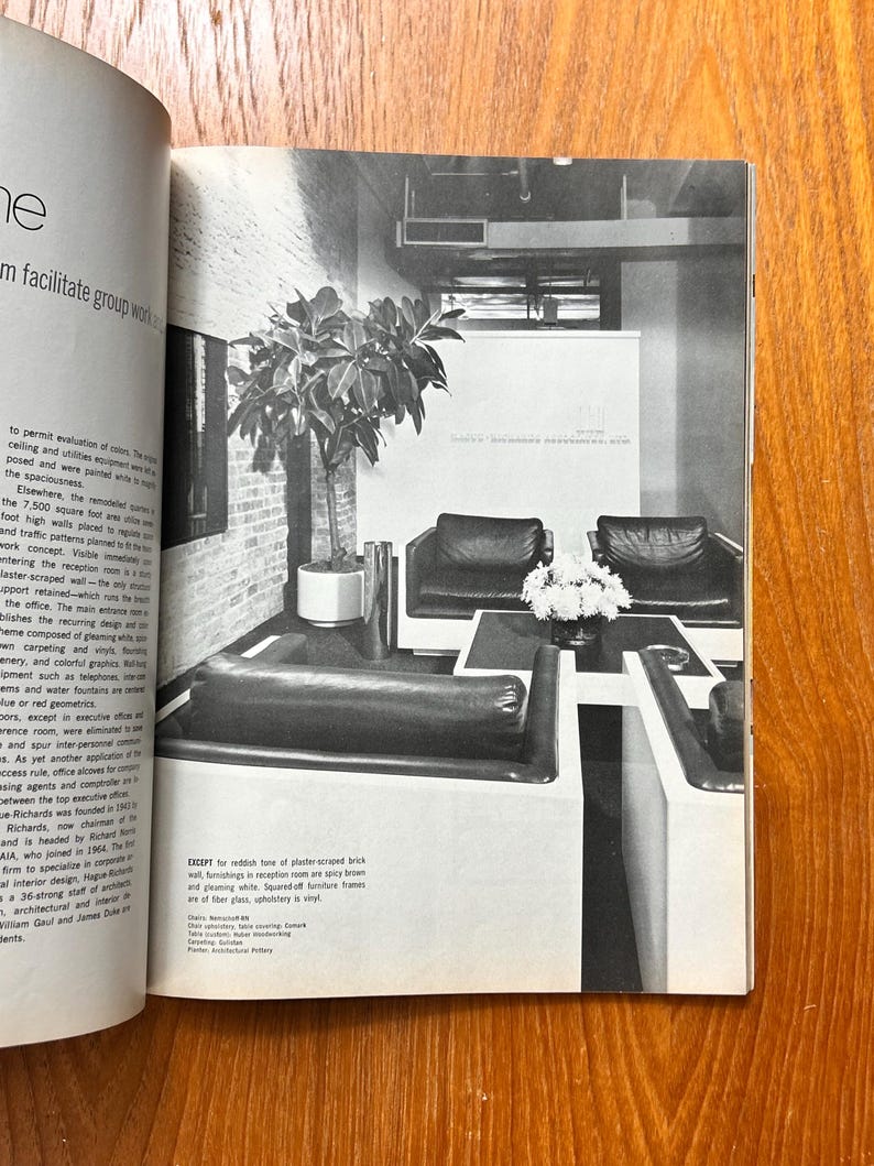 Vintage 1970’s Interior Design Large Magazine. July 1974 Issue. Post ...