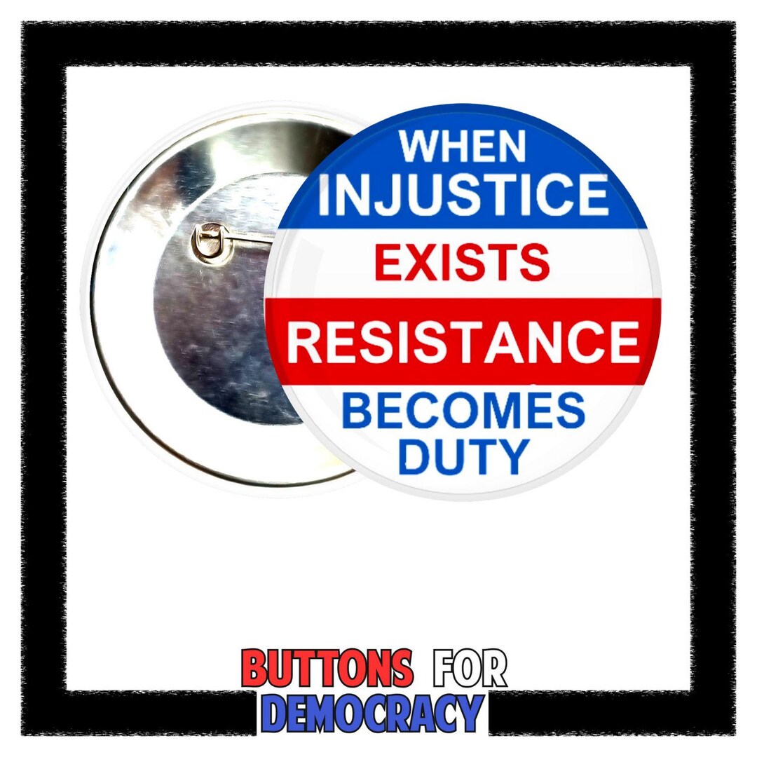 When Injustice Exists, Resistance Becomes Duty - Etsy