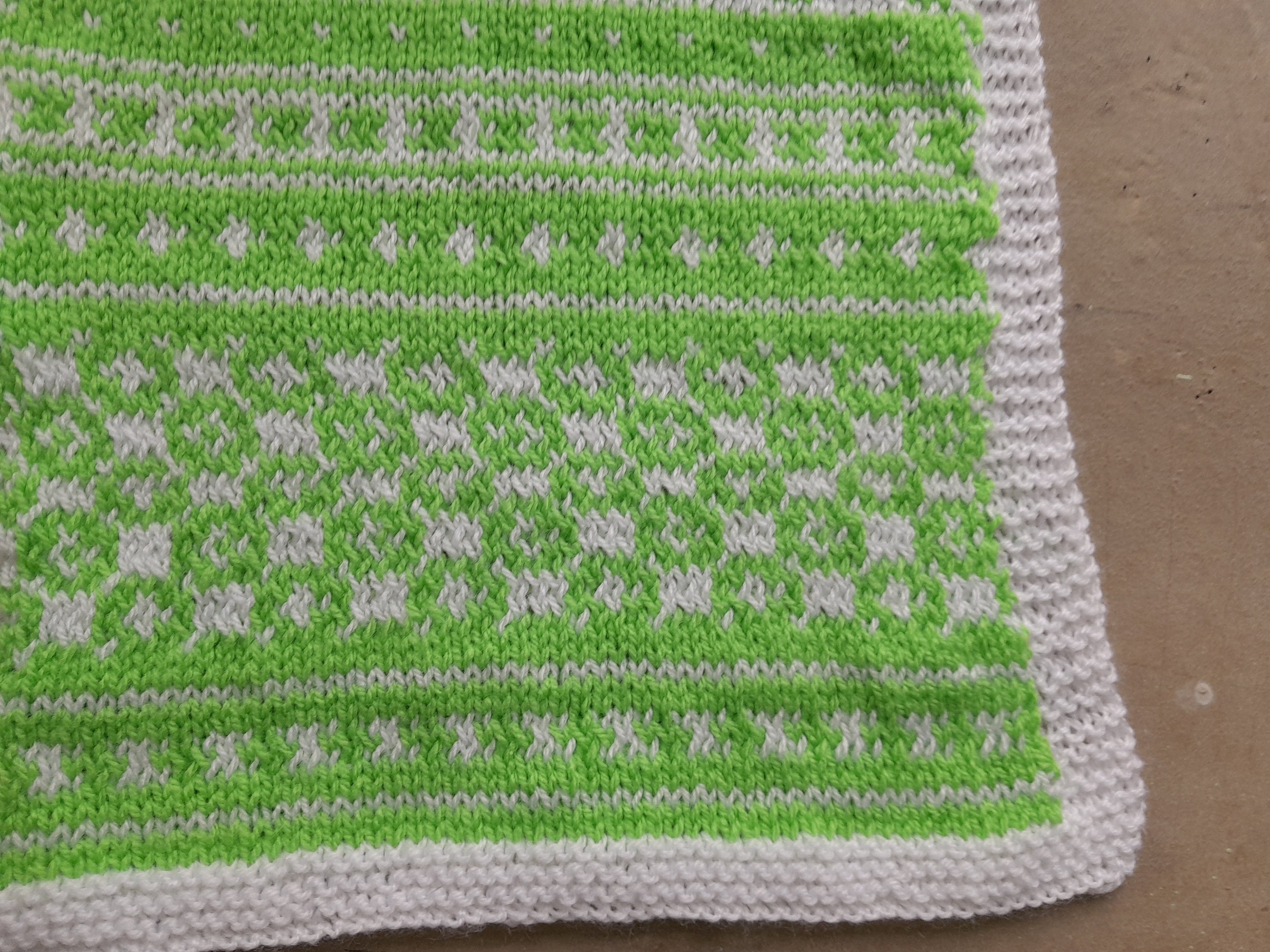 Faisisle Baby Blanket Knitting Pattern- Knit Pattern- Knitting- Baby ...