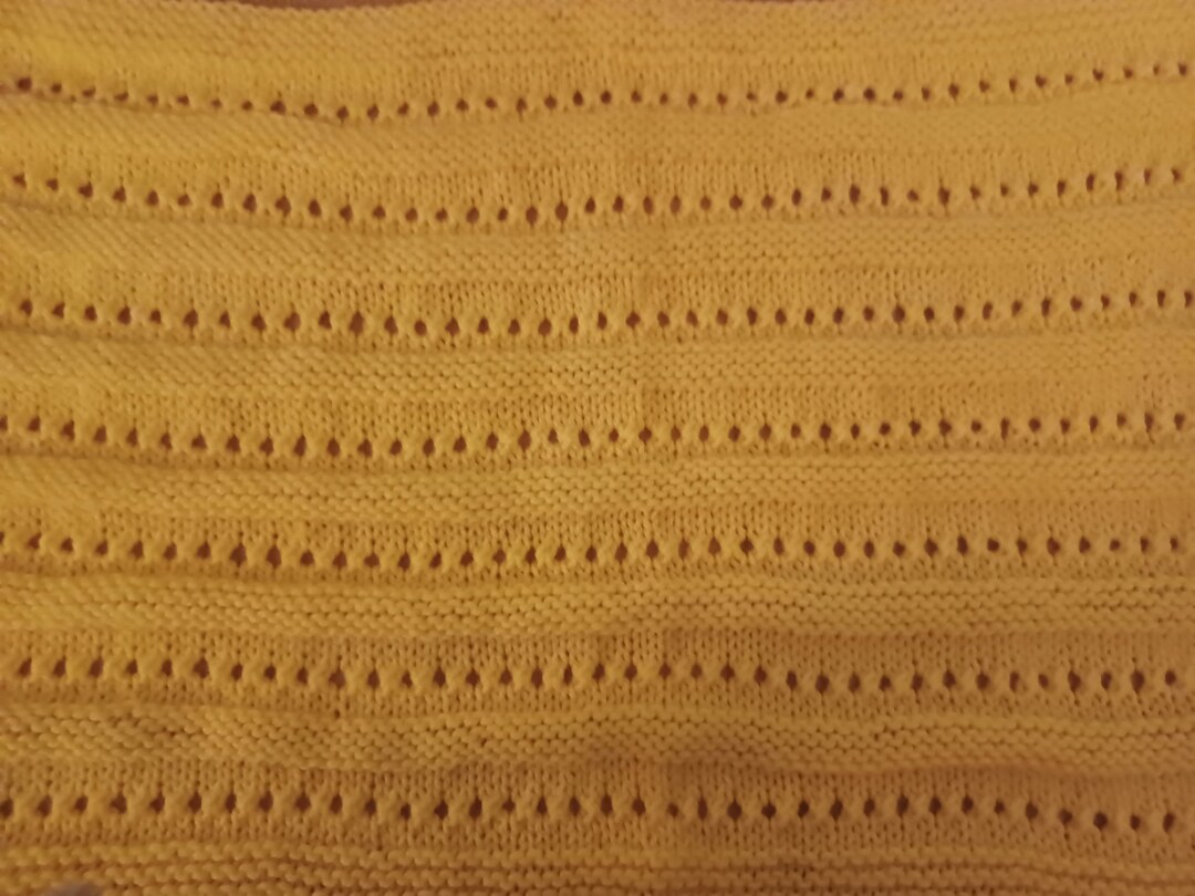 Knitting Pattern- Knitting Instructions- Baby Blanket- Baby Cot Blanket ...