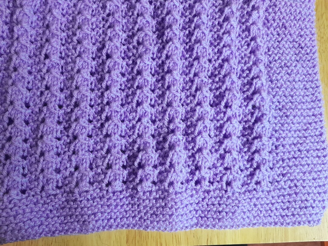 Baby Blanket Knitting Pattern- Knit Pattern- Knitting Instructions ...